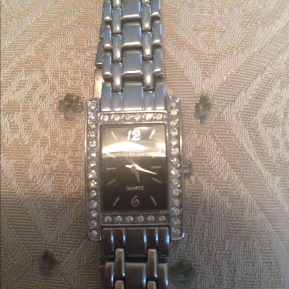 Gruen | Accessories | Embassy By Gruen Watch Black Face Crystals | Poshmark